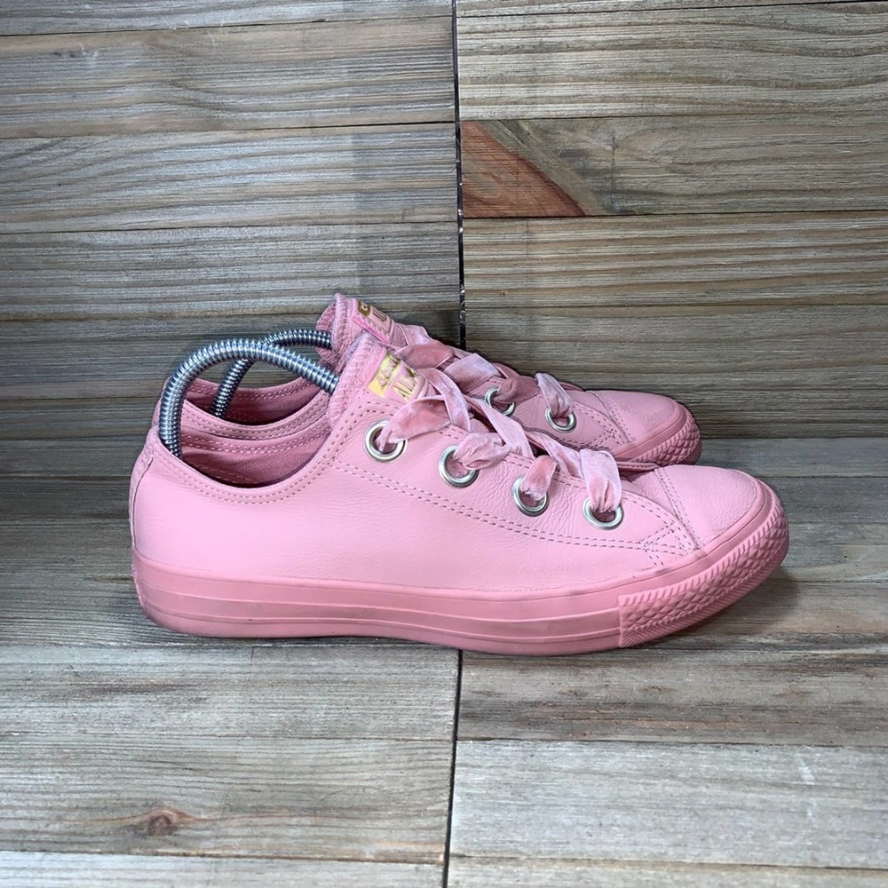 Converse Ctas Big Eyelets Ox Shoes Monochrome Pink Le… - Gem